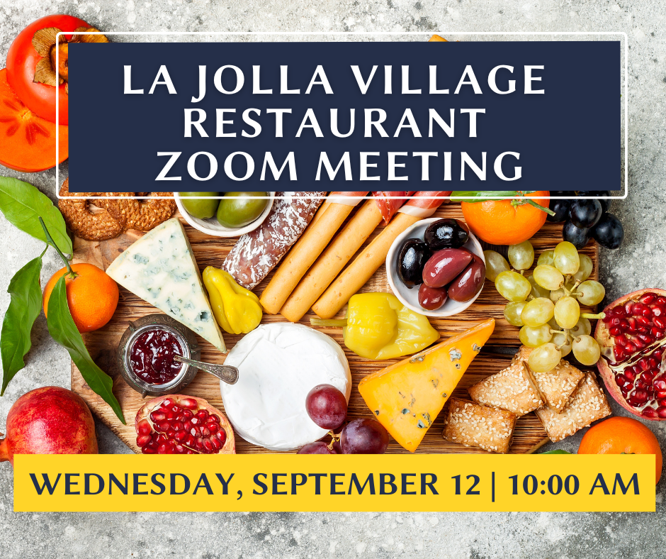 LJVMA Hosts Restaurant Zoom Meeting to Introduce App - La Jolla by the Sea