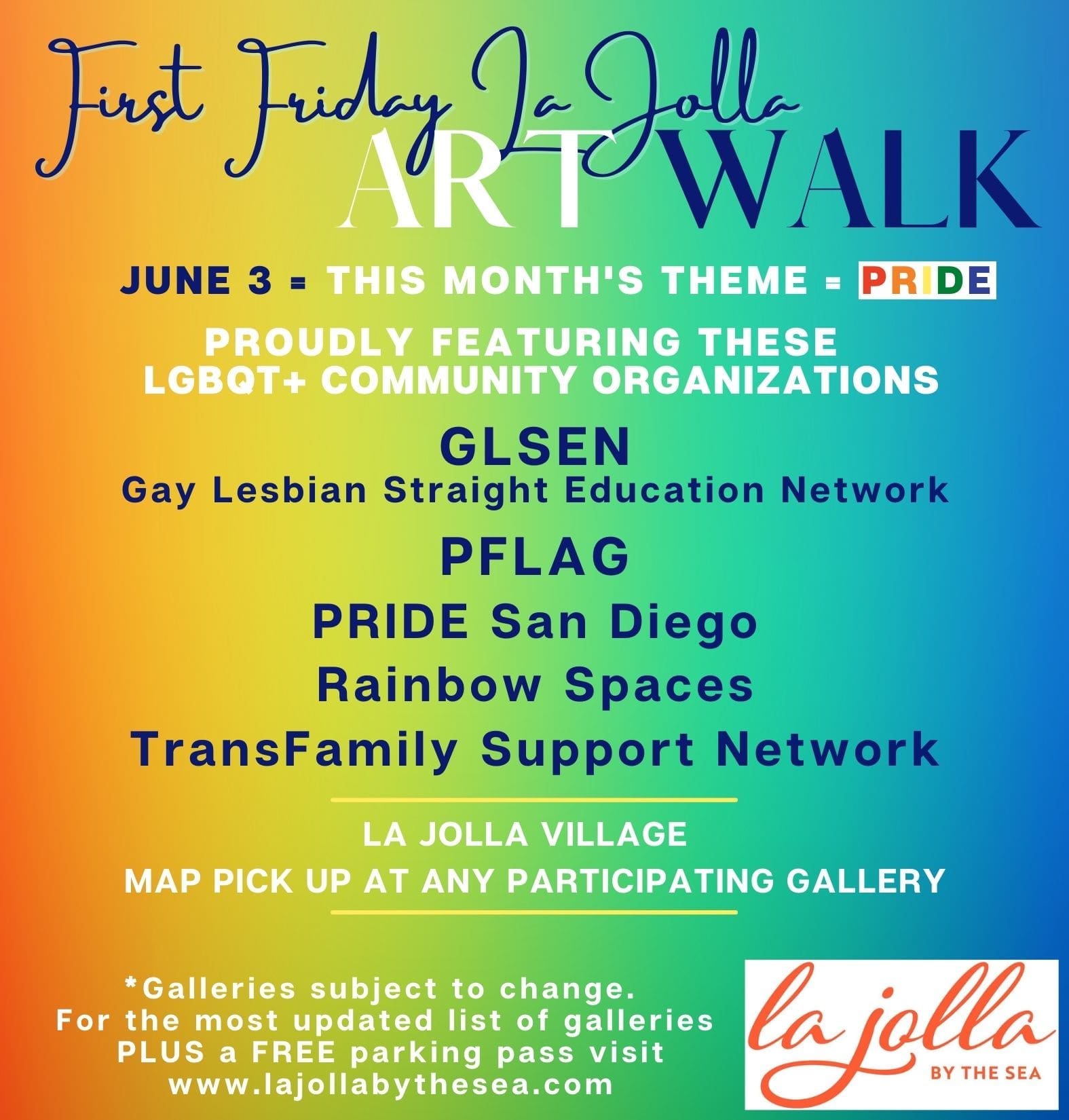 PRIDE Themed Art Walk Features Five LGBTQ+ Organizations | La Jolla by ...