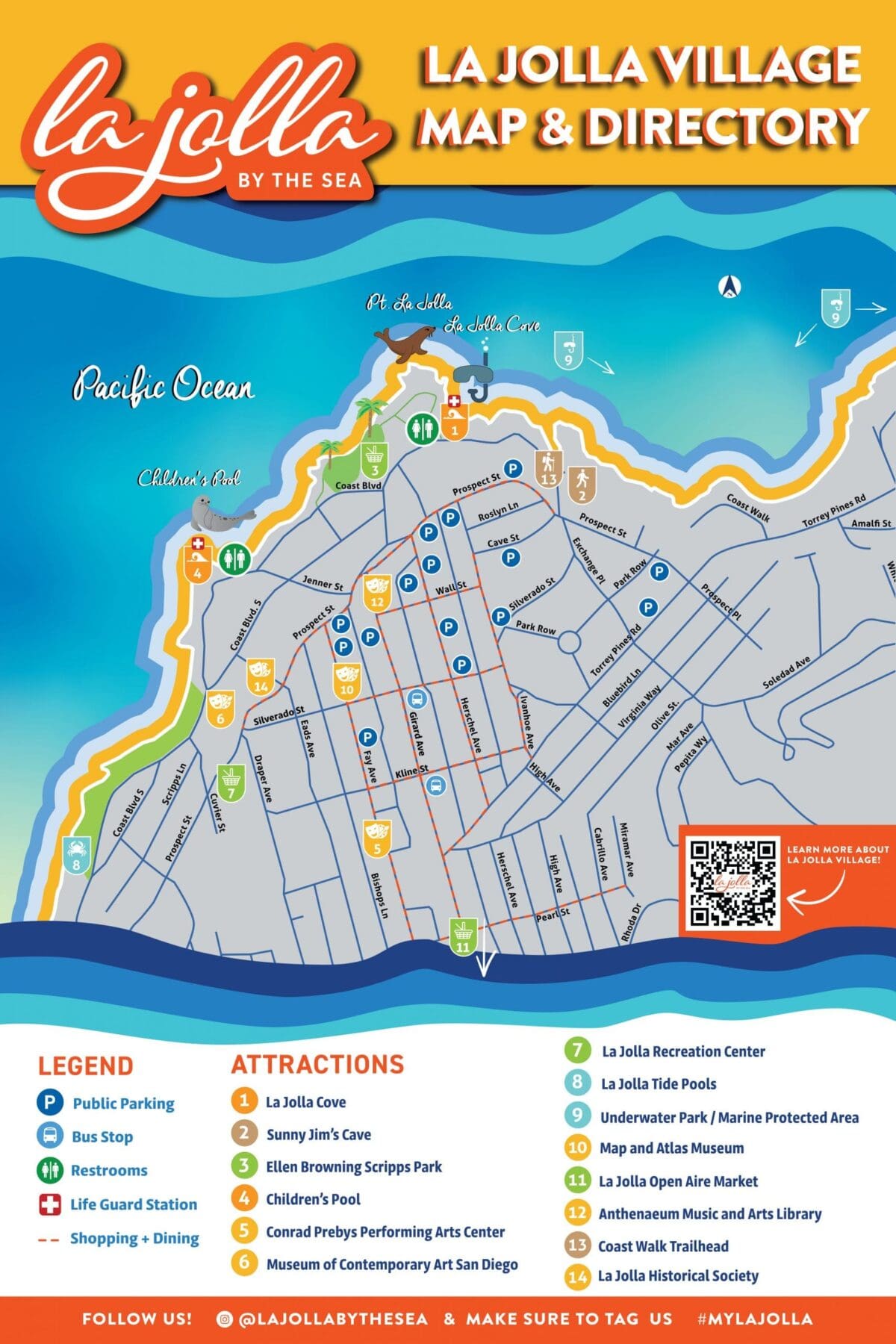 New La Jolla Village Map and Directory | La Jolla by the Sea